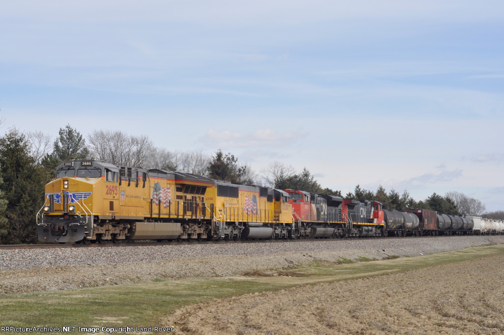 UP 2695 On NS 174 Westbound